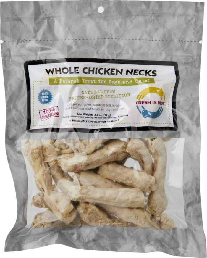 Freeze Dried Whole Chicken Necks | Cat & Dog Treats | Fresh Is Best®