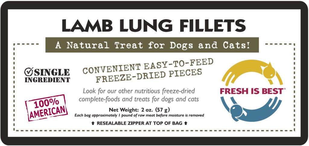 Freeze Dried Lamb Lung Fillets | Cat & Dog Treats | Fresh Is Best®