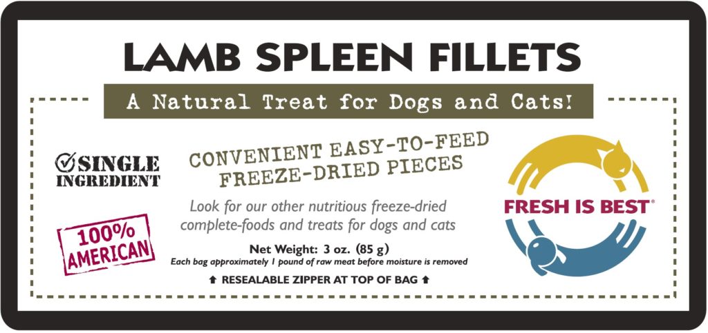 Freeze Dried Lamb Spleen Fillets | Cat & Dog Treats | Fresh Is Best®